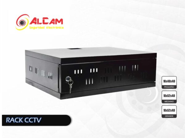 RACK MEDIANO CCTV 16CM X 39CM X 38CM » Alcam Seguridad